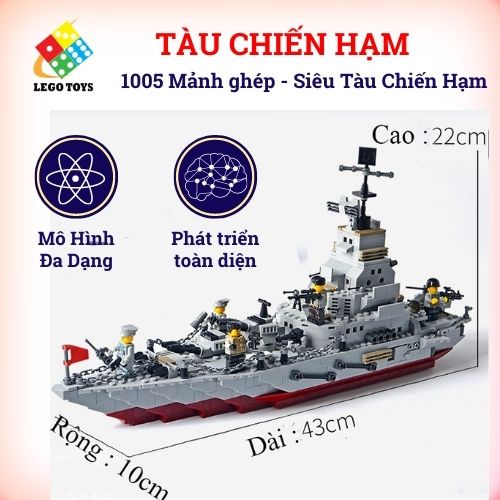 Mua LEGO Tàu Chiến 1005 Mảnh Ghép - Đồ Chơi Xếp Hình Quân Sự - Lắp Ráp ...