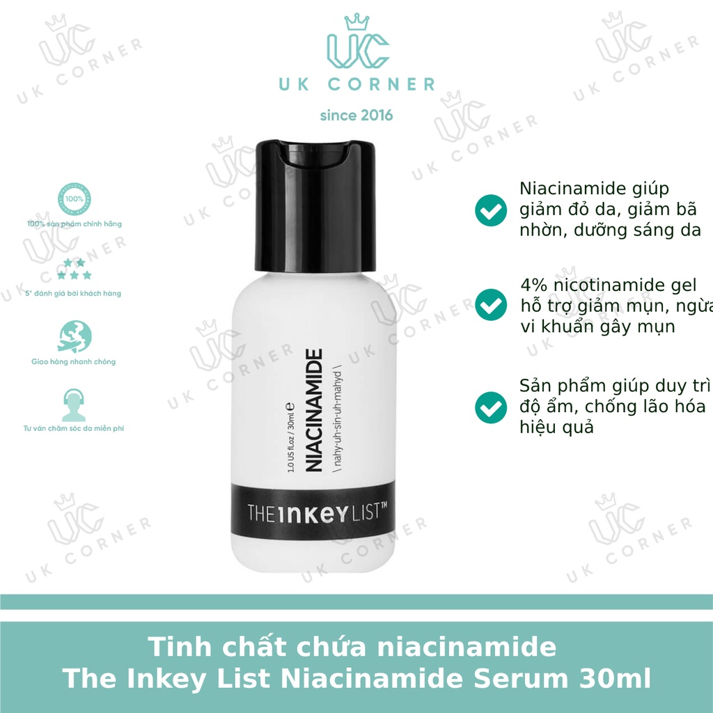 Tinh chất chứa niacinamide The Inkey List Niacinamide Serum 30ml ...