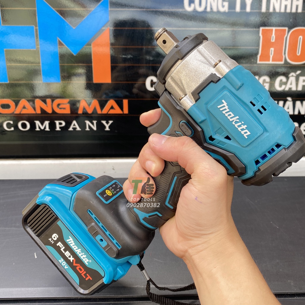 Mua Máy Siết Bulong Makita, máy bắn bulong, Mẫu 2022 mạnh mẽ và êm hơn, Pin 20v 10Cell, Động cơ ...