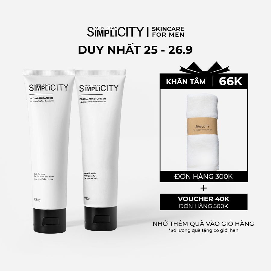 Mua Bộ sản phẩm chăm sóc da hằng ngày cho nam Men Stay Simplicity ...
