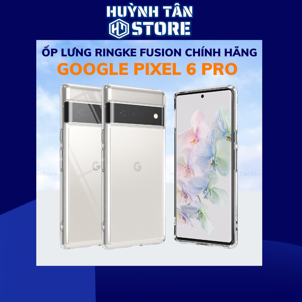 Ốp lưng pixel 6 pro RINGKE chính hãng trong suốt chống sốc FUSION X ...