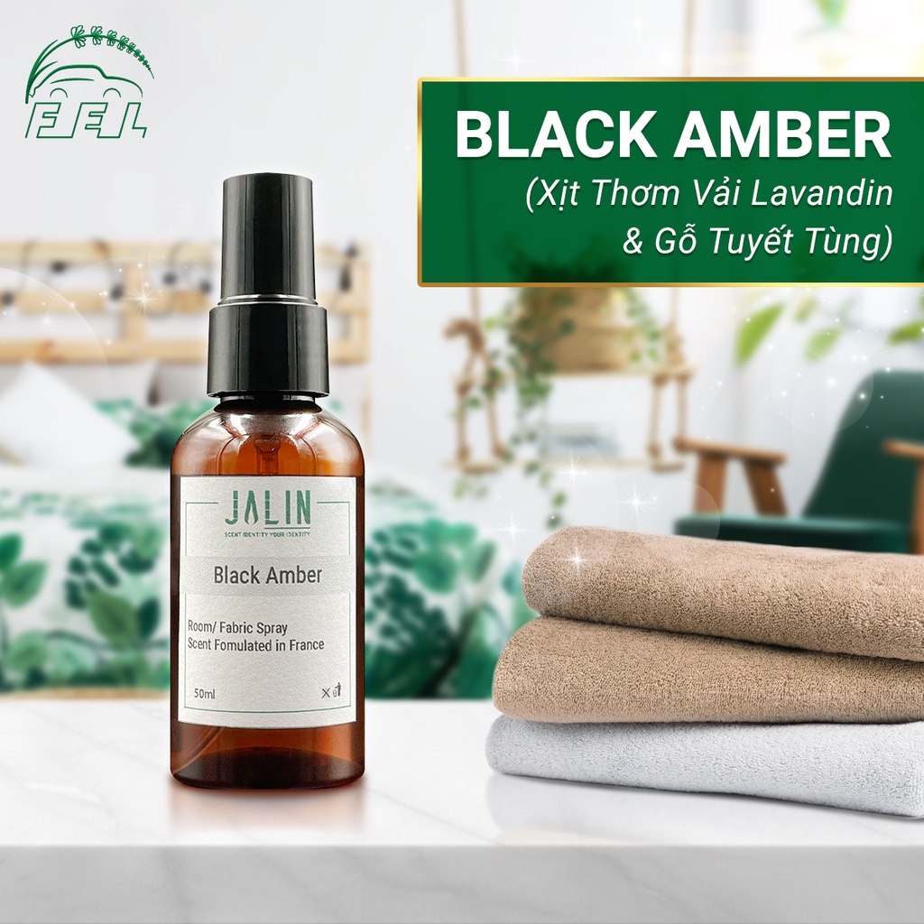 Tinh Dầu Xịt Thơm Vải Black Amber (Hương Hoa Lavandin & Gỗ Tuyết Tùng) - 50ml | Shopee Việt Nam
