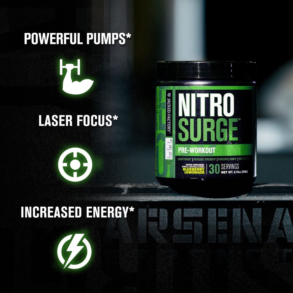 Mua Pre-Workout bổ sung trước khi tập luyện NITRO SURGE "Jacked Factory ...