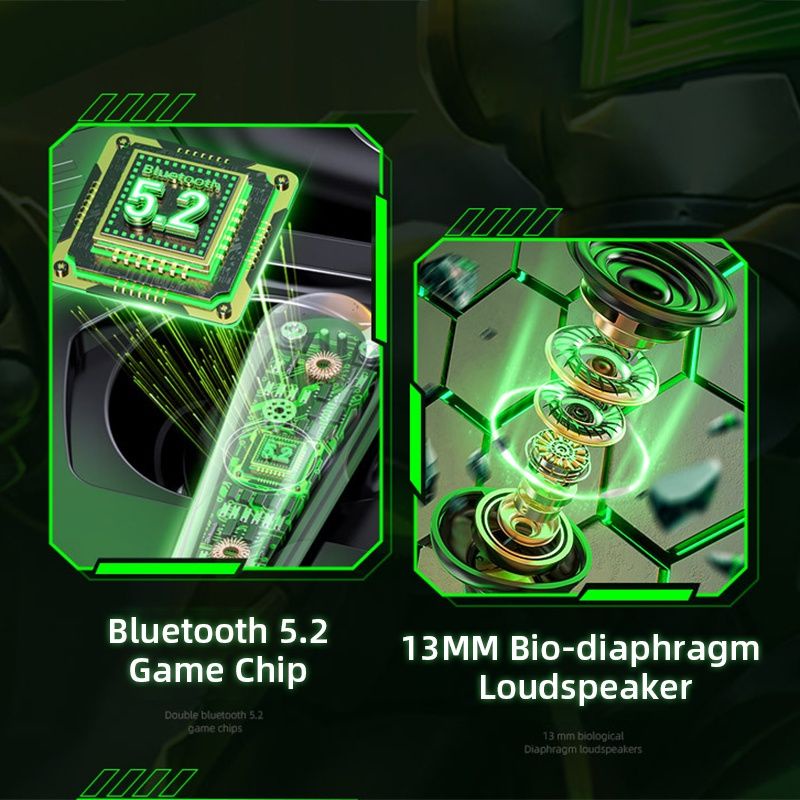 OLAOLA G11 tai nghe bluetooth gaming Bluetooth 5.1 tai nghe thể thao ...