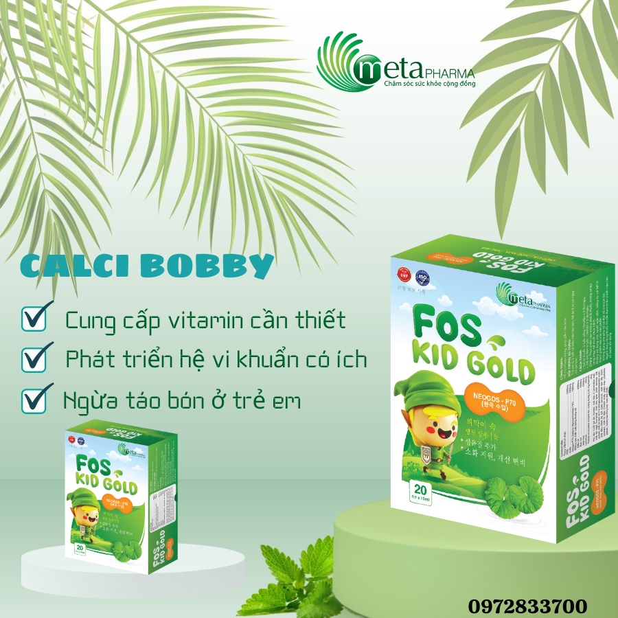 Mua (META) Siro giảm táo bón cho trẻ FOS KID GOLD META, bố ung chất xơ ...