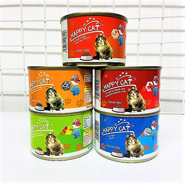 PATE CHO MÈO PATE HAPPY CAT CHO MÈO - LON 160G - MixASale