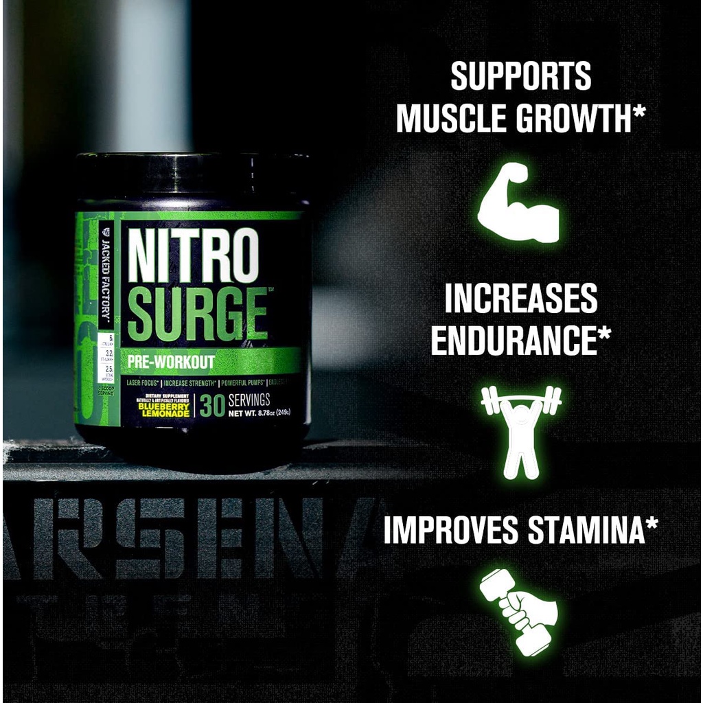 Mua Pre-Workout bổ sung trước khi tập luyện NITRO SURGE "Jacked Factory ...