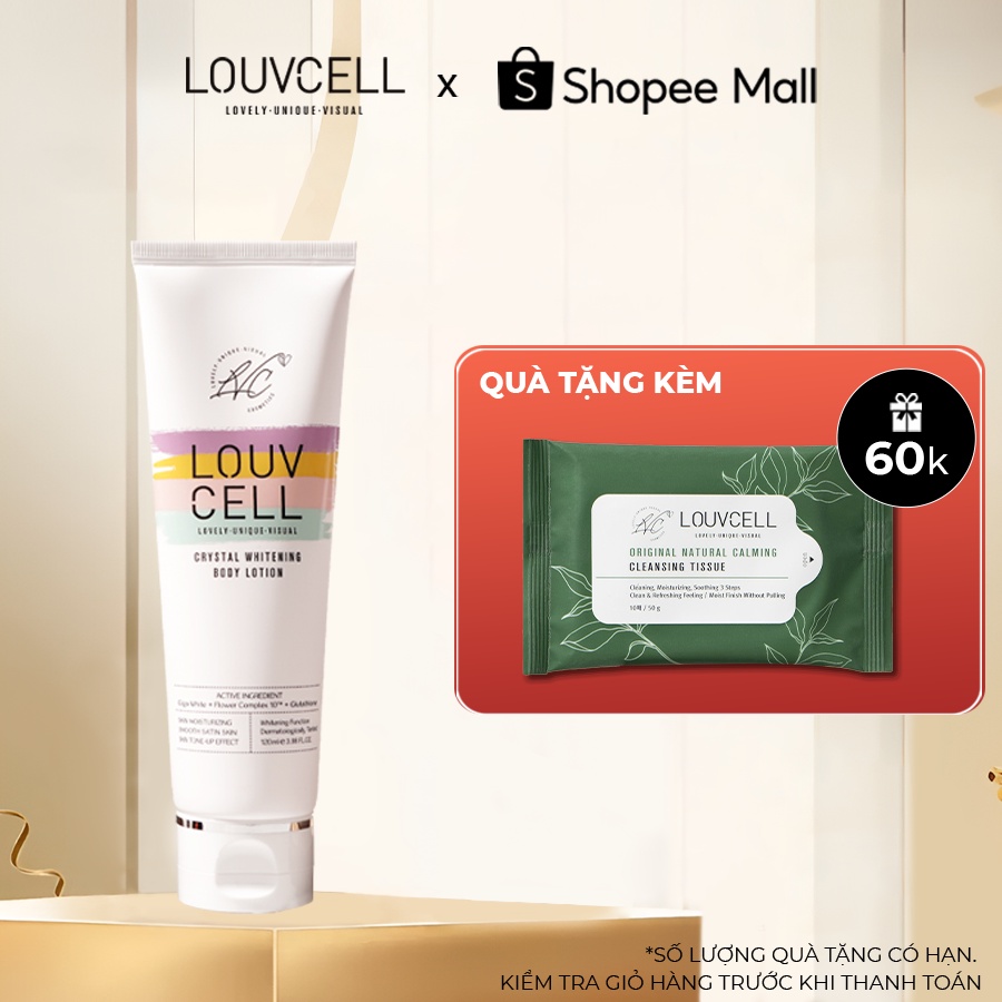 Kem dưỡng trắng body Louv Cell Crystal Whitening Body Lotion 120 ml ...