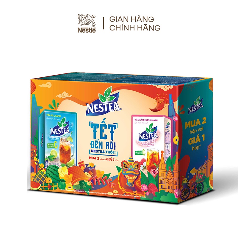 [Mua 2 tính tiền 1] Bộ đôi thực phẩm bổ sung Trà Nestea: vị chanh(18 ...