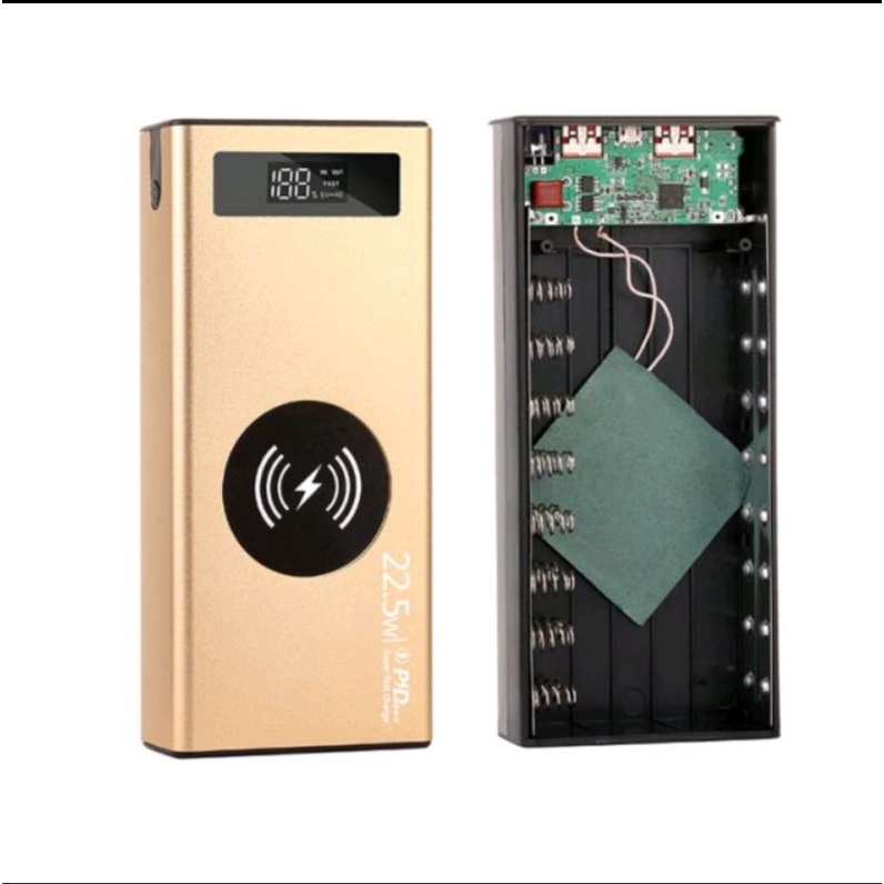 Box Sạc Dự Phòng Vỏ Nhôm Thế Hệ Mới 16 Cell Pin 18650. Mạch Sạc Nhanh ...