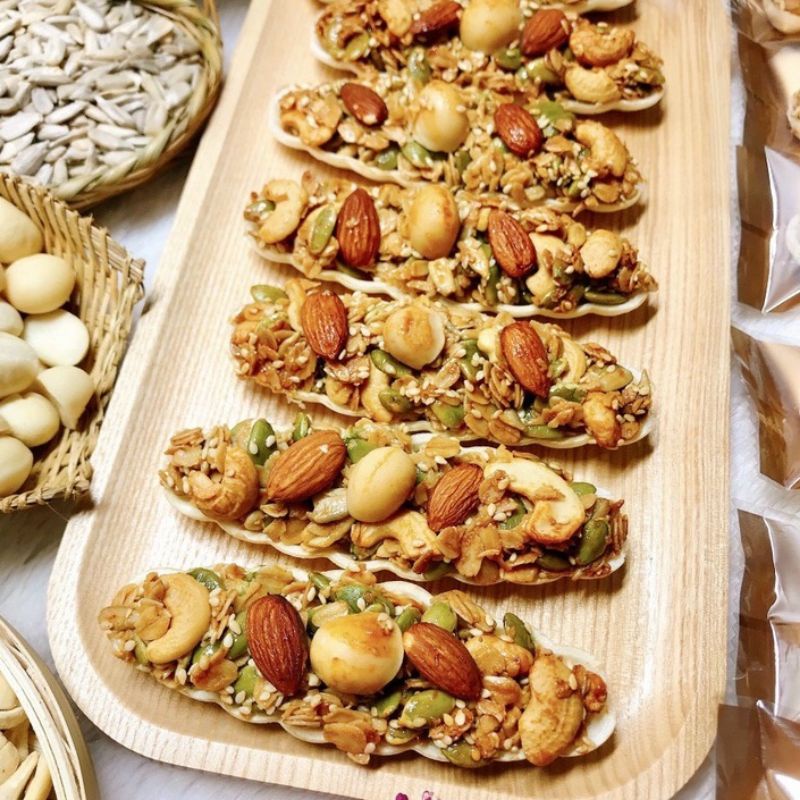 Bánh thuyền mix hạt dinh dưỡng siêu hot healthy- ăn vặt Vian Foods ...