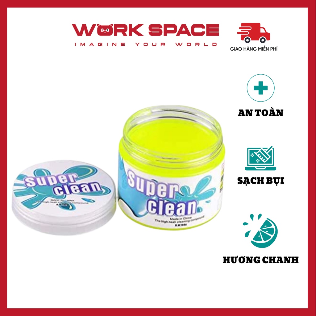 Gel vệ sinh máy tính, slime Super Clean hương chanh vệ sinh bàn phím ...