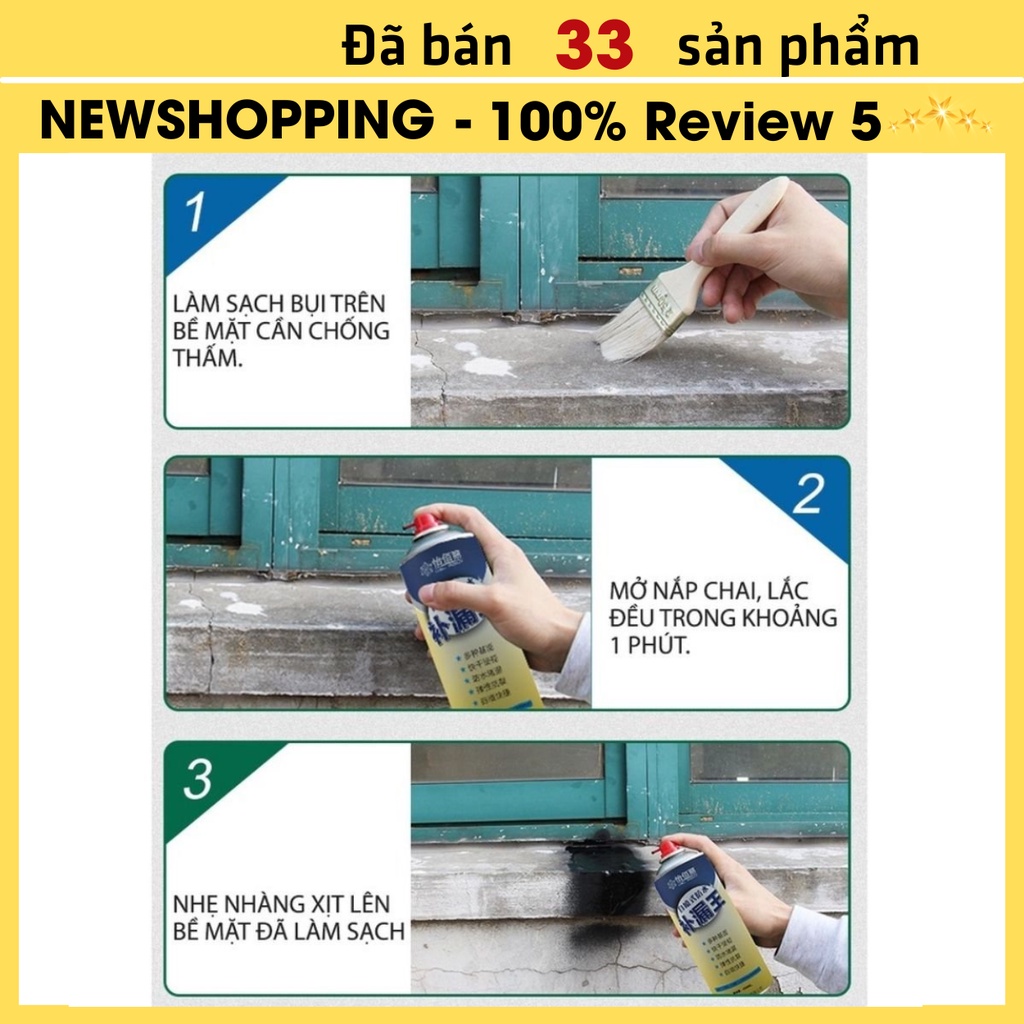 Mua Bình Xịt Chống Thấm Nước ybl paint 450ml New Shopping - Xử Lý Dột ...