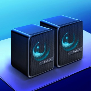 Loa máy tính nghe nhạc dể bàn mini 2.0 T-WOFT S3 LED loa vi tính Gaming ...