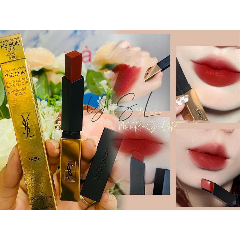[Chính hãng] Son Ysl Rouge Pur Couture The Slim Màu 1966 Rouge Libre ...