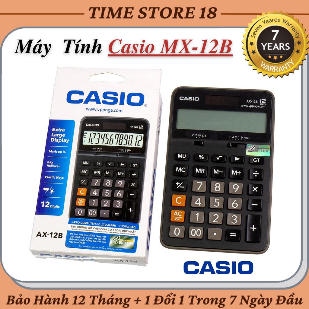Mua Máy Tính Casio Cầm Tay MX-12B Chính Hãng giá rẻ nhất | TecKi.Vn