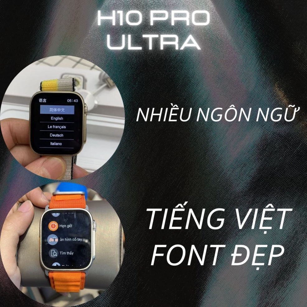 Mua Đồng hồ thông minh H10 Pro Ultra tràn viền mới nhất 2022 45mm giá ...