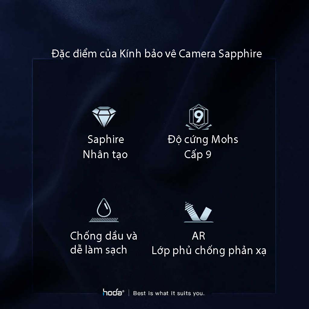 Mua Kính cường lực Hoda Sapphire Lens đạt chuẩn Mohs Hardness 9 viền ...