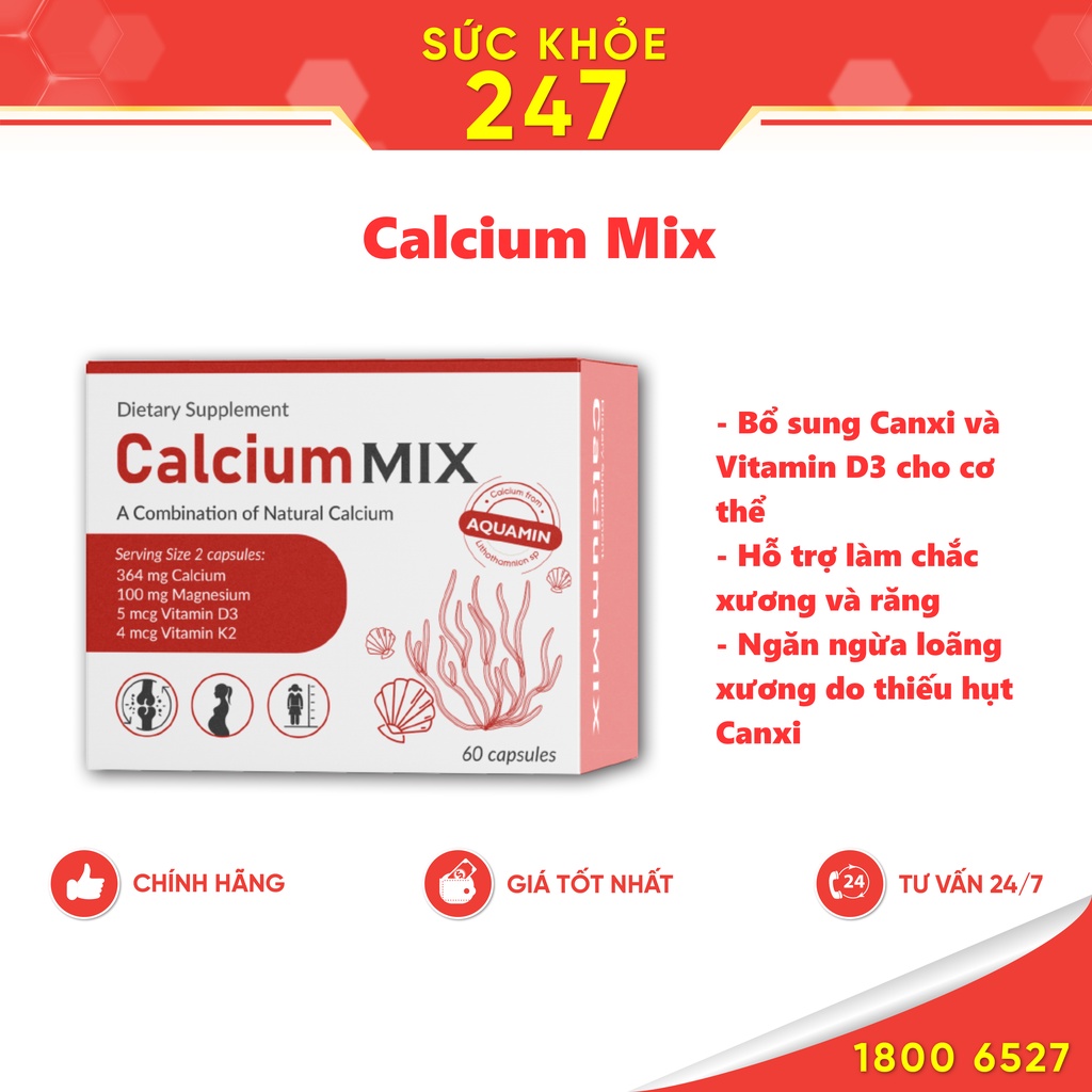 Calcium Mix - Hỗ trợ bổ sung Canxi cho cơ thể | Shopee Việt Nam