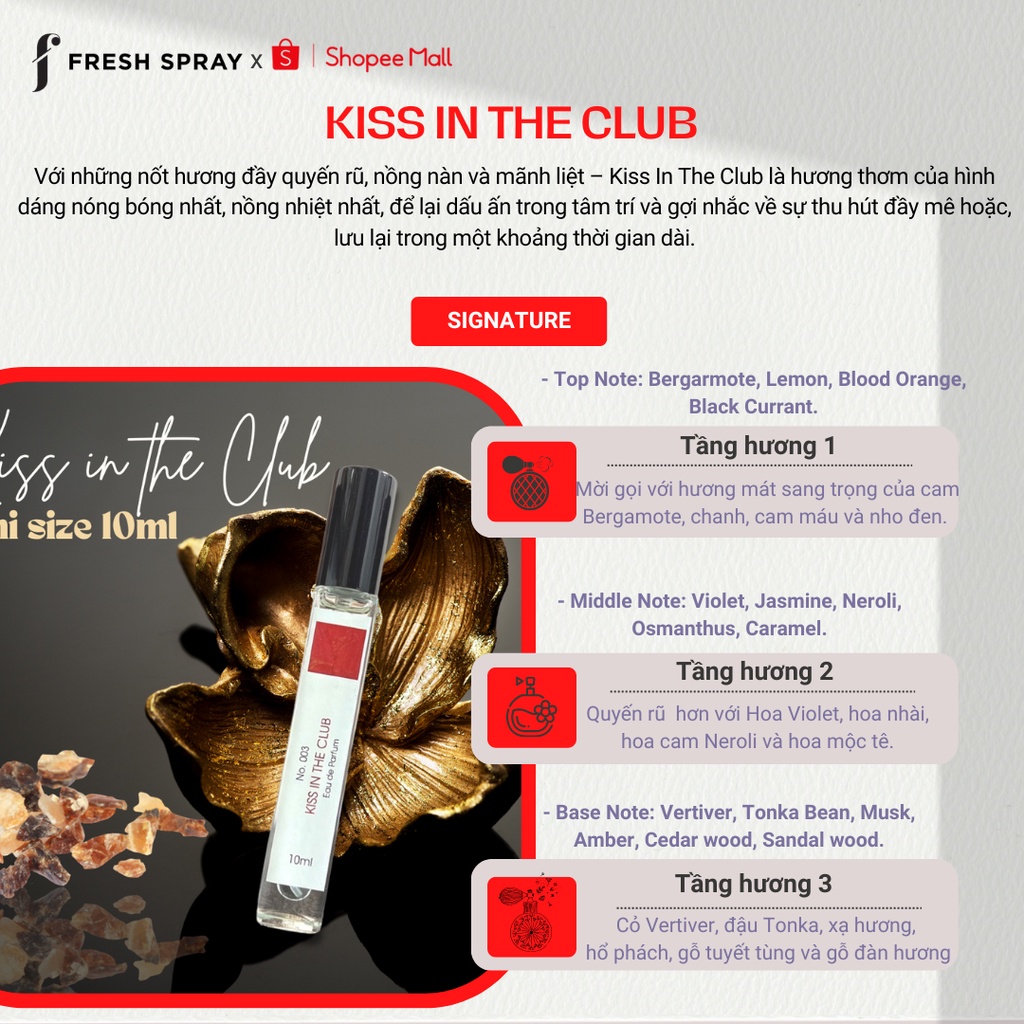 Mua (MẪU DÙNG THỬ 10ML) F Fresh Spray Công Nghệ Lưu Hương 12h Với 3 ...