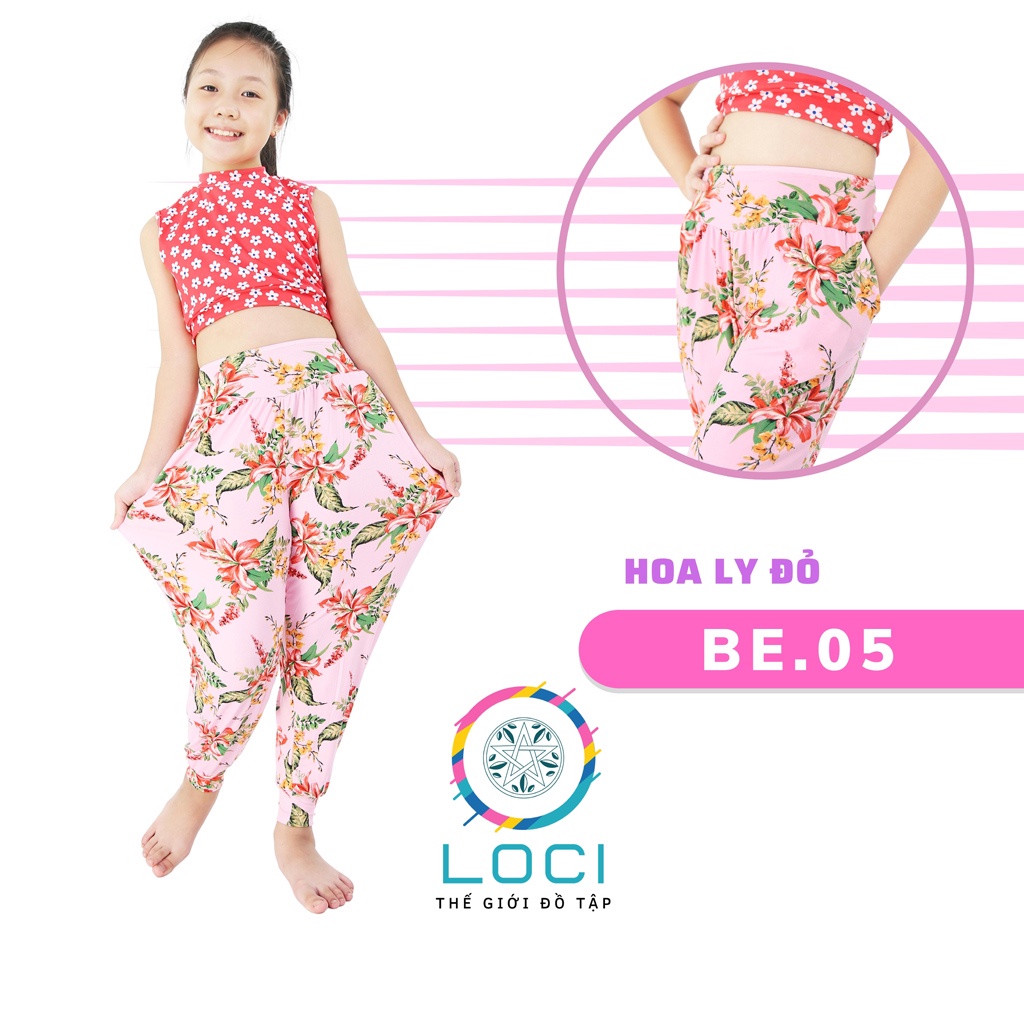 Mua 💓 Quần alibaba baby , quần tập nhà LOCI cho bé gái từ 18kg đến 45kg ...