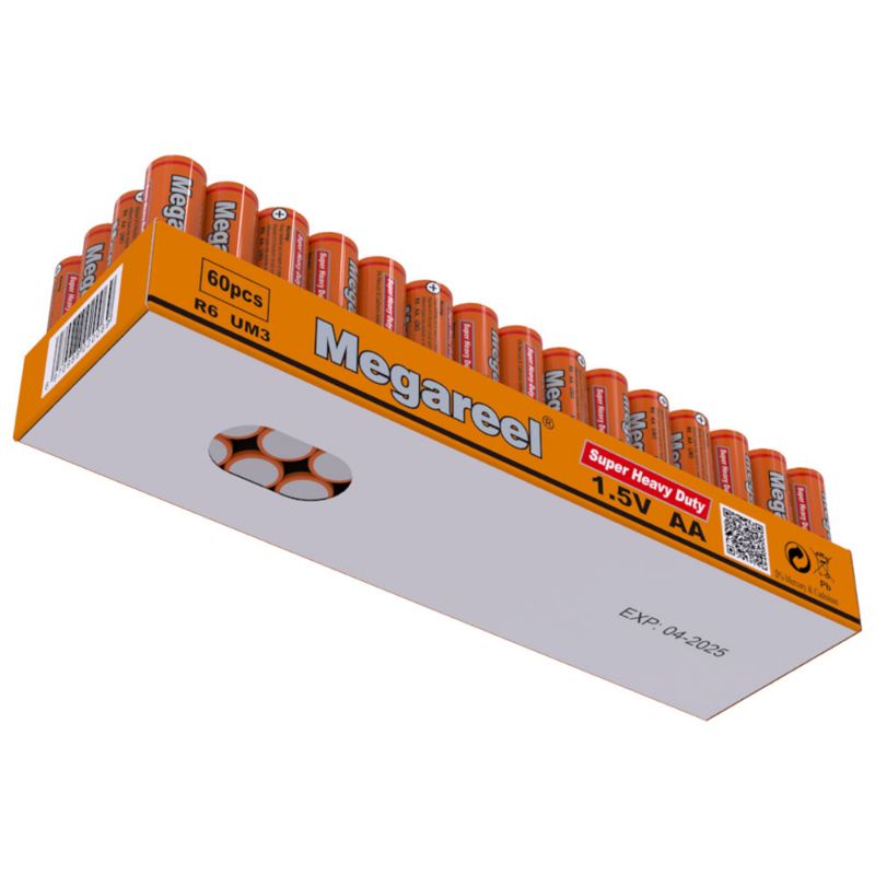 Mua Hộp 60 viên Megareel AA(R6), AAA(R03) Carbon 1.5V , Pin tiểu, đũa ...