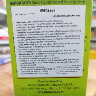 Viên uống Omega 369 Flax Oil Oganic 100 | Shopee Việt Nam