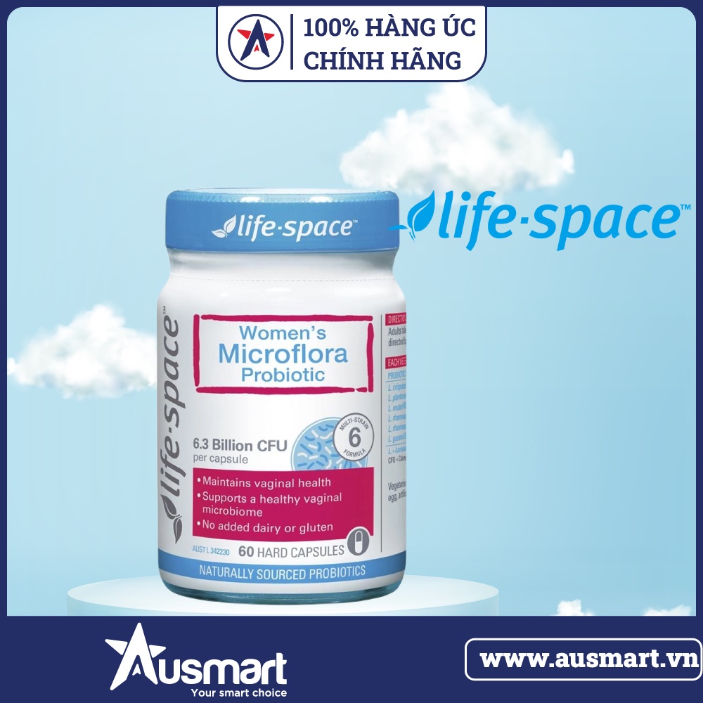Men vi sinh Úc Life Space phục hồi hệ vi sinh âm đạo Life Space Womens ...