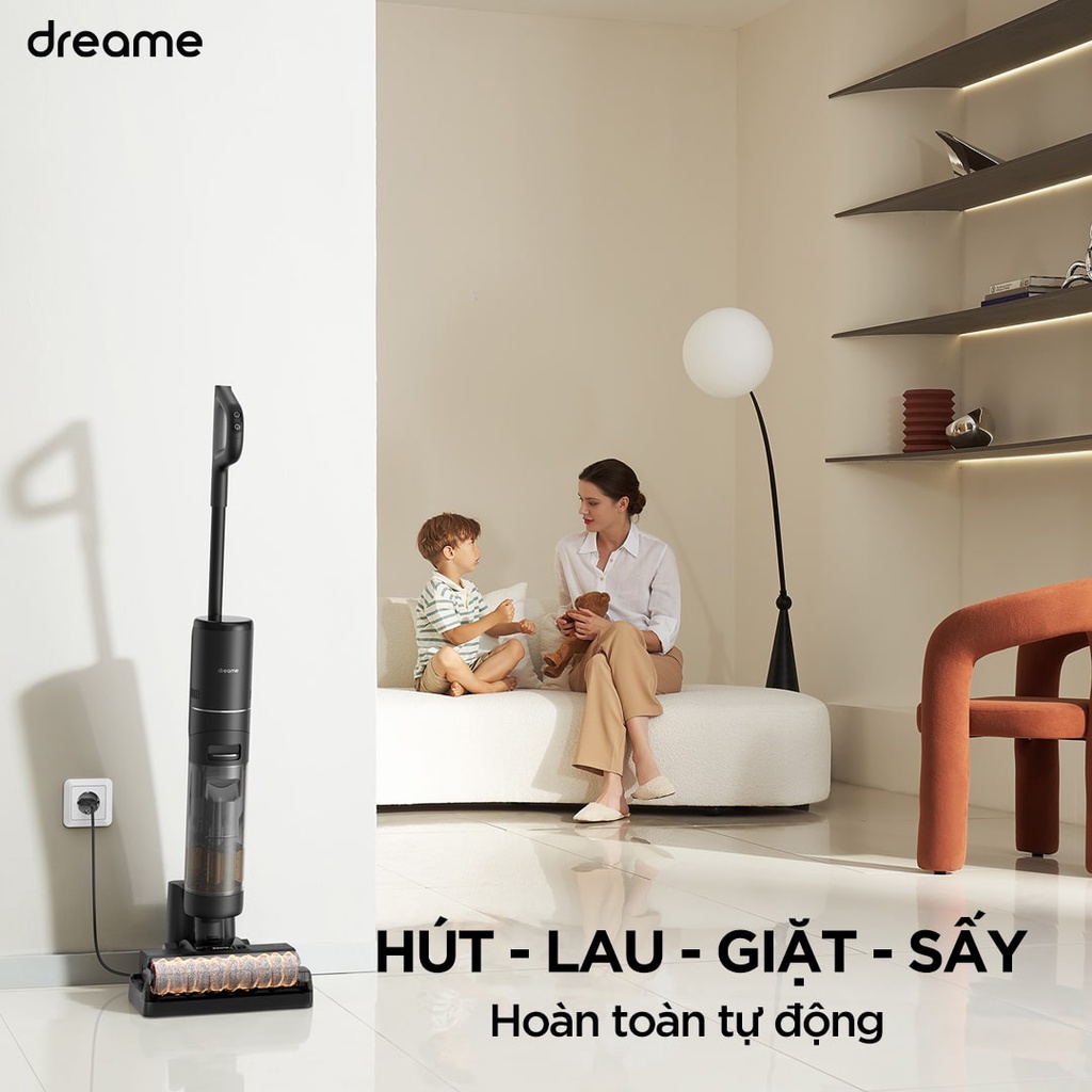 Mua Máy Lau Sàn Hút Bụi Tự Động Giặt Sấy Dreame H12 Pro - Con lăn tràn ...