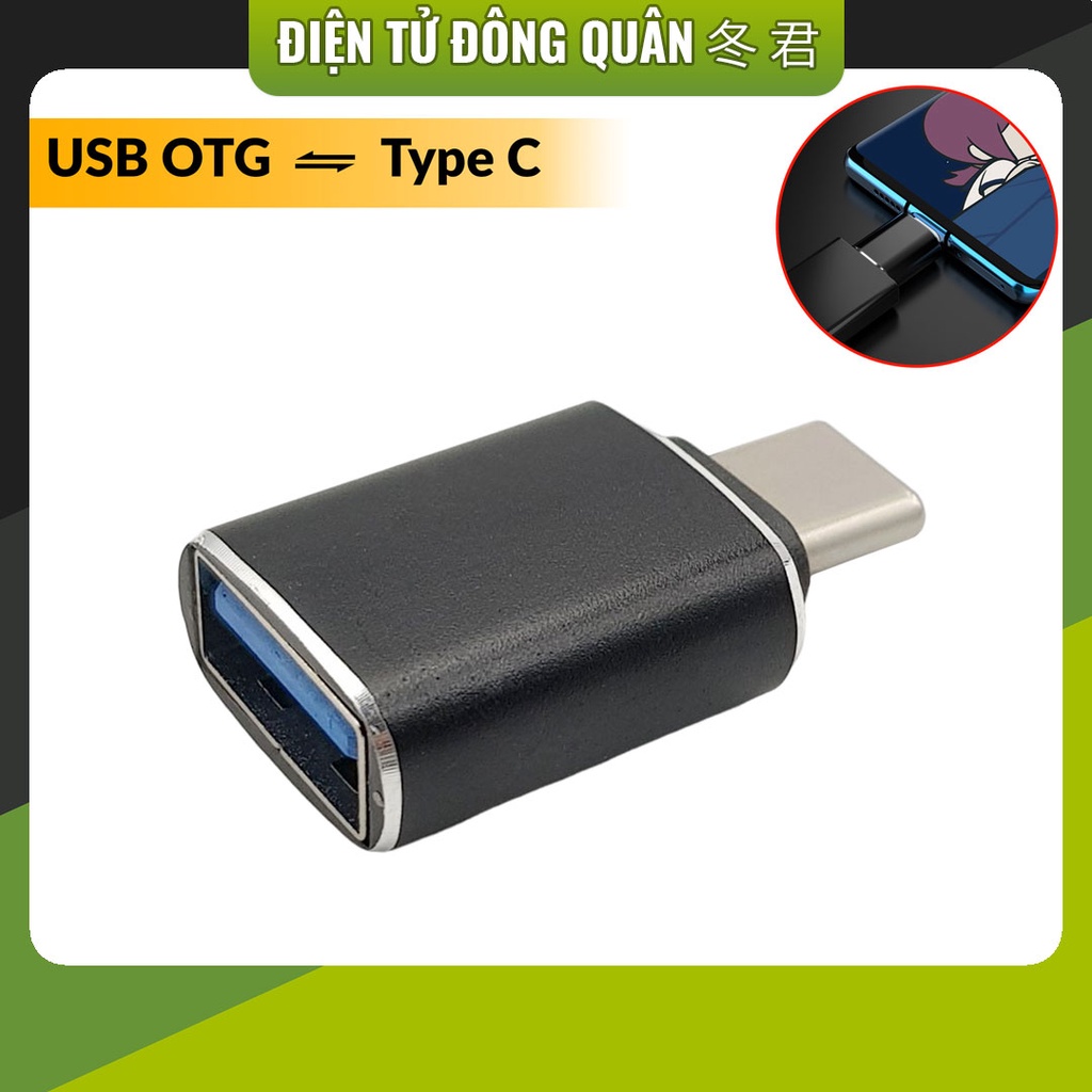 [HCM] USB OTG Type C 3.0 | Đọc dữ liệu USB, thẻ nhớ ngoài cho điện thoại , tablet | Shopee Việt Nam