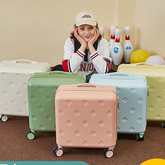 The new luggage pull rod box student universal wheel 18-inch lockbox ...