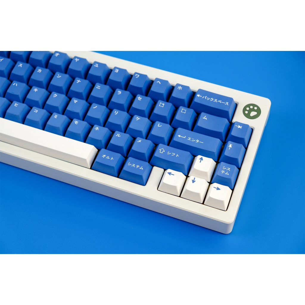 Keycap Màu Xanh GMK Klein, 130 Phím PBT Keycaps Cherry Profile DYE-SUB ...