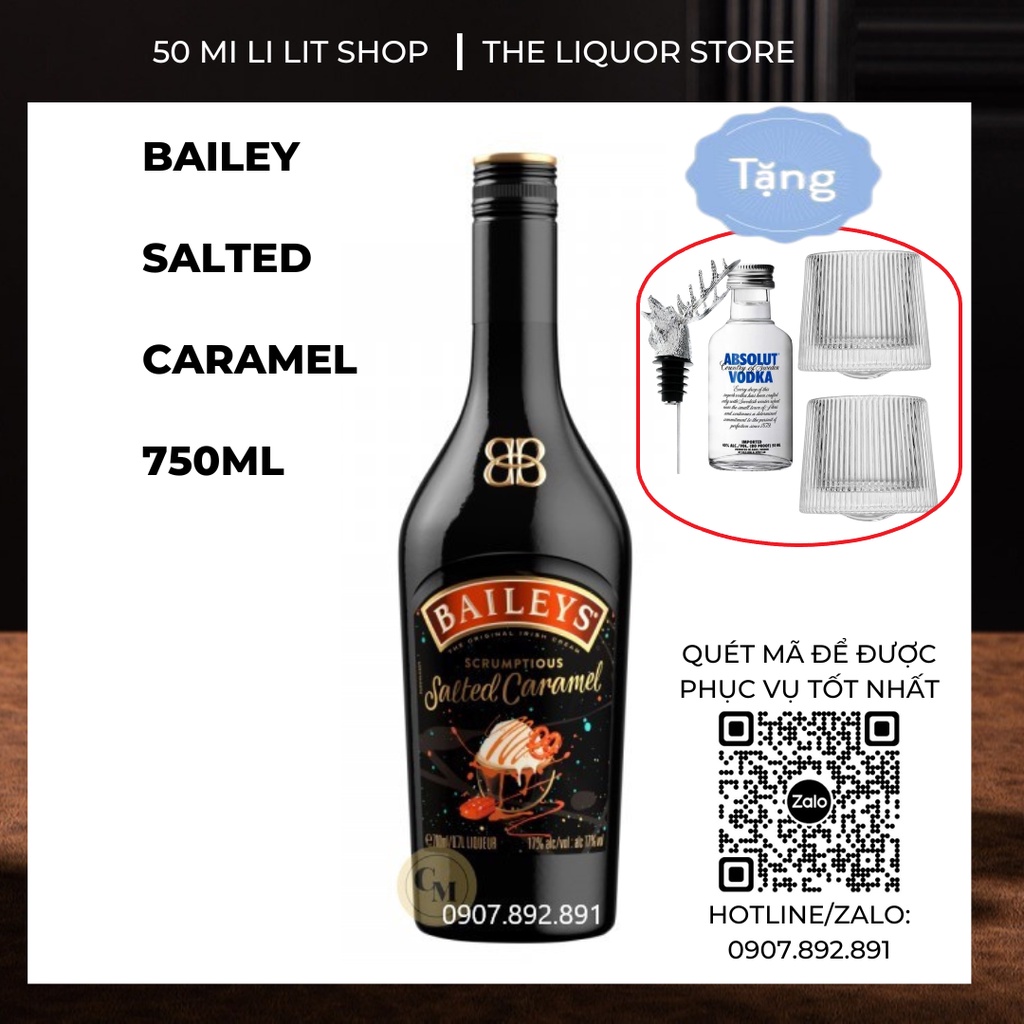 BAILEY SALTED CARAMEL 750ML | Shopee Việt Nam