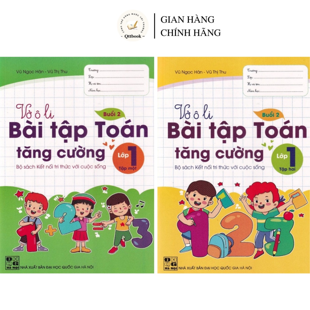 Sách - [ Lớp 1 - kết nối tri thức ] - Vở ô li bài tập Toán tăng cường ...