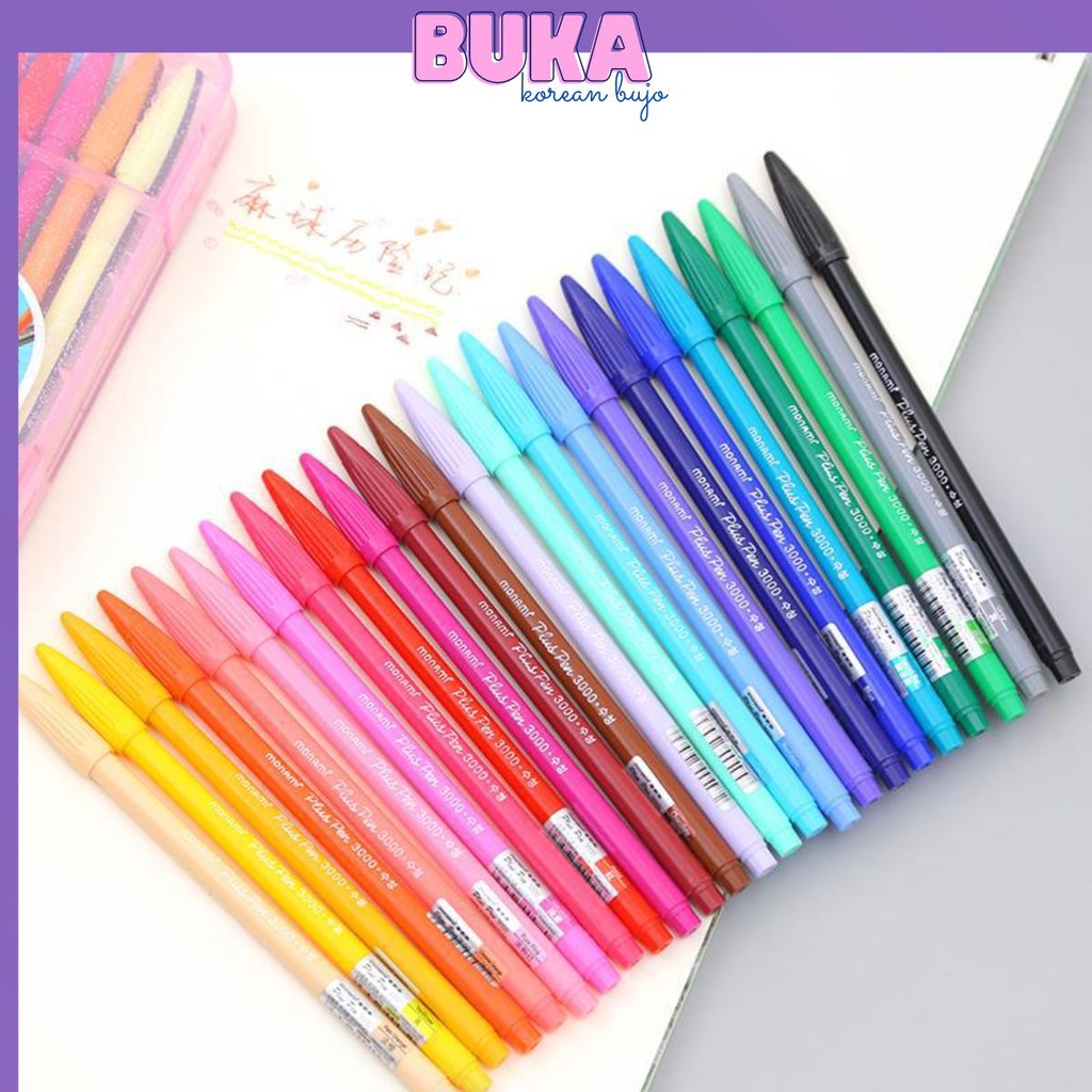 Bút Màu nước Monami Plus pen 36 màu DecorMe Viết Lông trang trí sổ tay ...