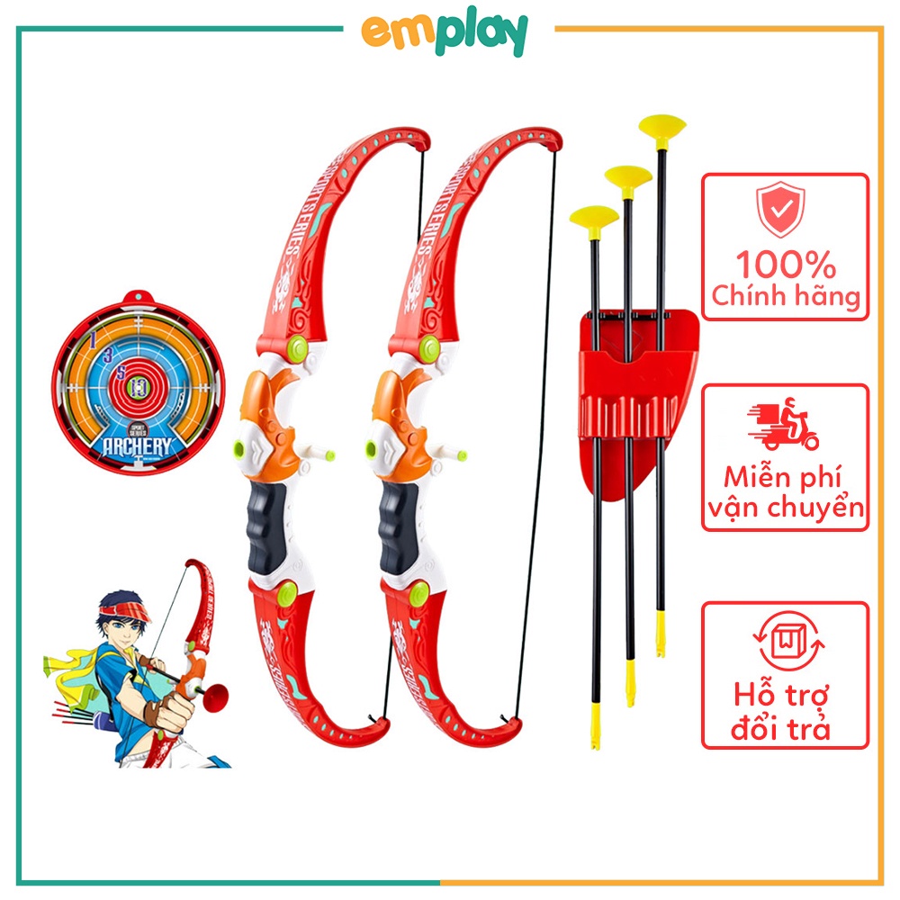 Cung Tên Đồ Chơi Cung Tên Thể Thao dành cho Trẻ Em bao Gồm 1 bia và 3 ...