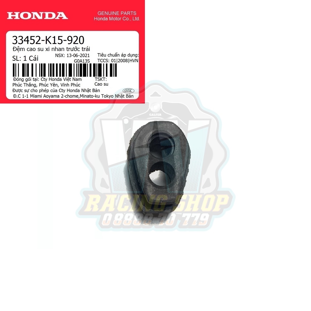 Cao Su Bạc Đệm Xi Nhan Đệm Xinhan Honda Winner X Zin (33412-K15-920 ...