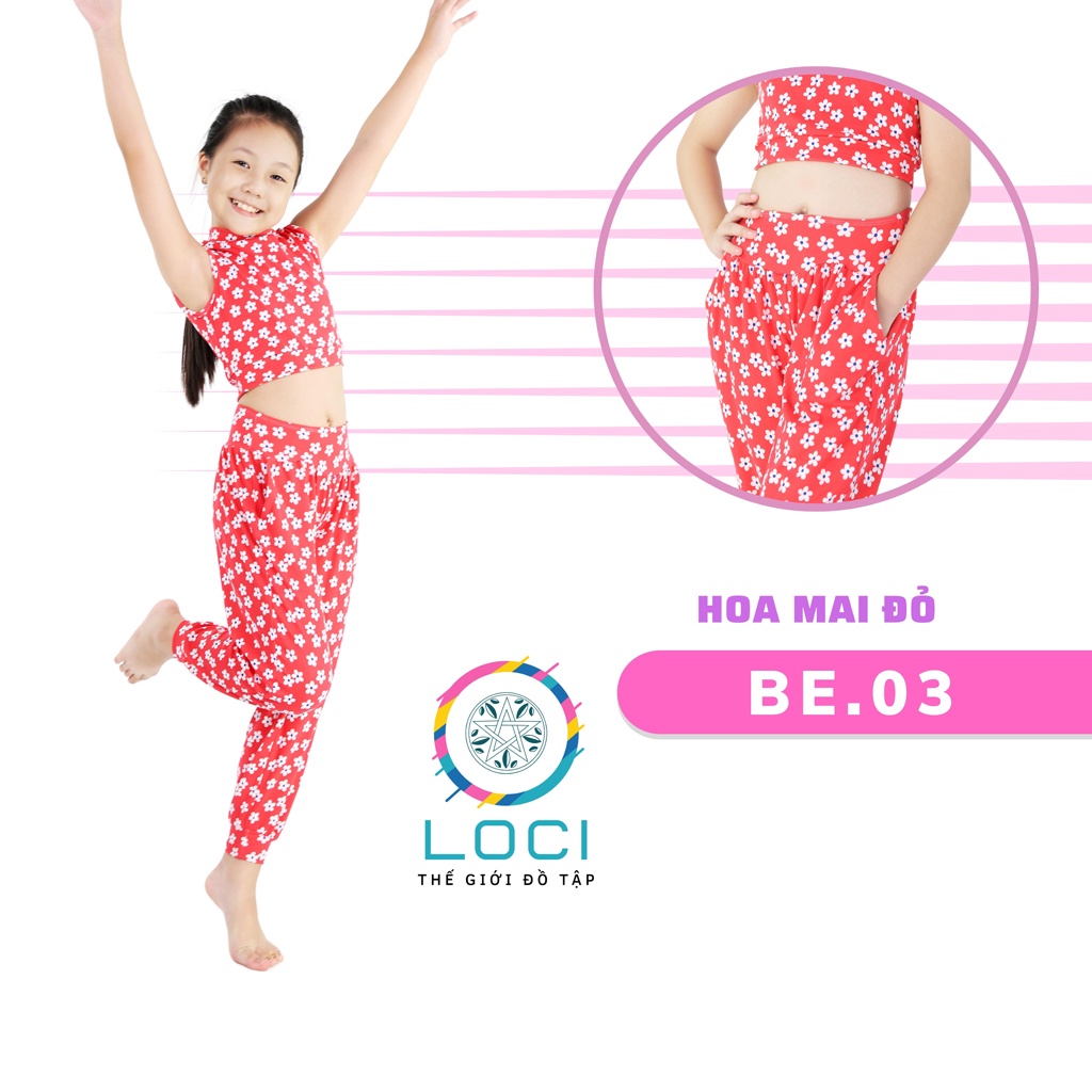 Mua 💓 Quần alibaba baby , quần tập nhà LOCI cho bé gái từ 18kg đến 45kg ...