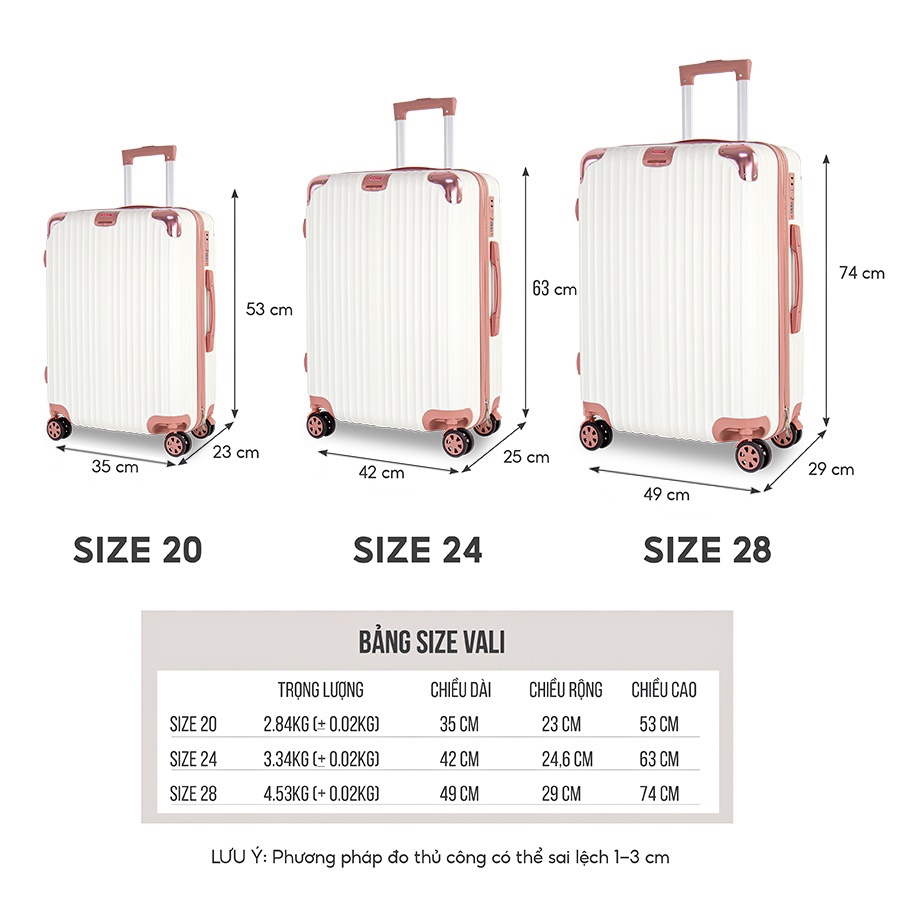 Vali Size 28 Inch Vali Kéo Du Lịch Nhựa Cao Cấp Giá Rẻ Bền Đẹp Chống Va ...