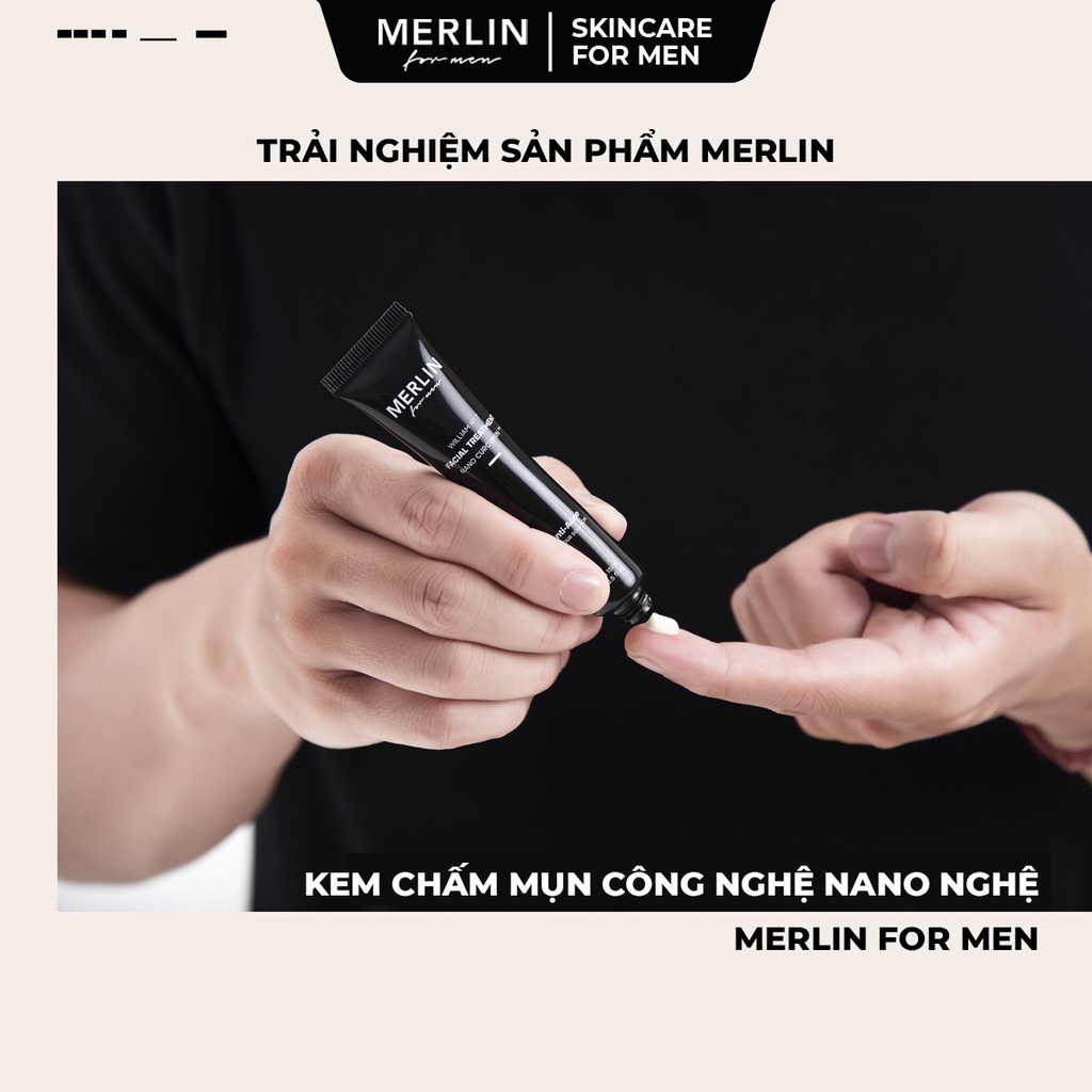 Mua Kem chấm mụn và mờ thâm nam Merlin Nano Curcumin 6h, hỗ trợ giảm ...