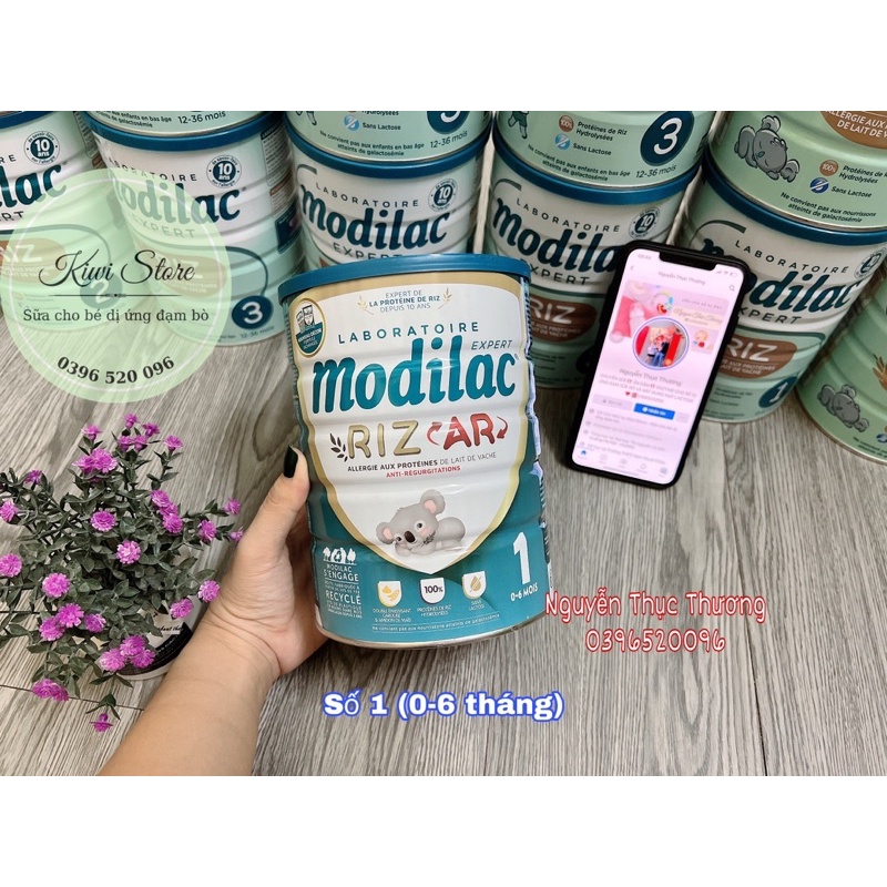Sữa Modilac Expert Riz cho bé dị ứng đạm sữa bò Pháp 800gr - MixASale