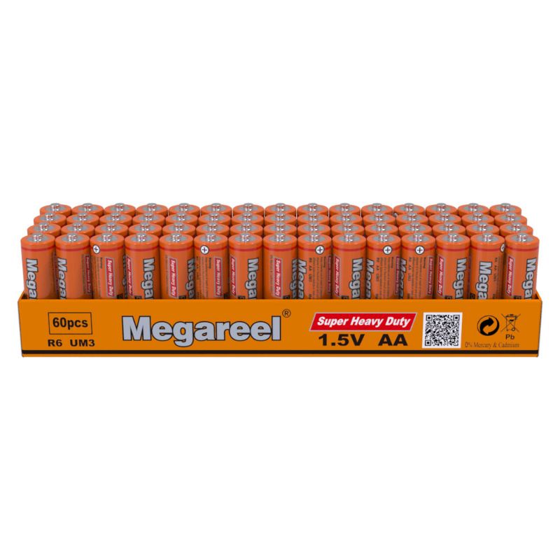 Mua Hộp 60 viên Megareel AA(R6), AAA(R03) Carbon 1.5V , Pin tiểu, đũa ...