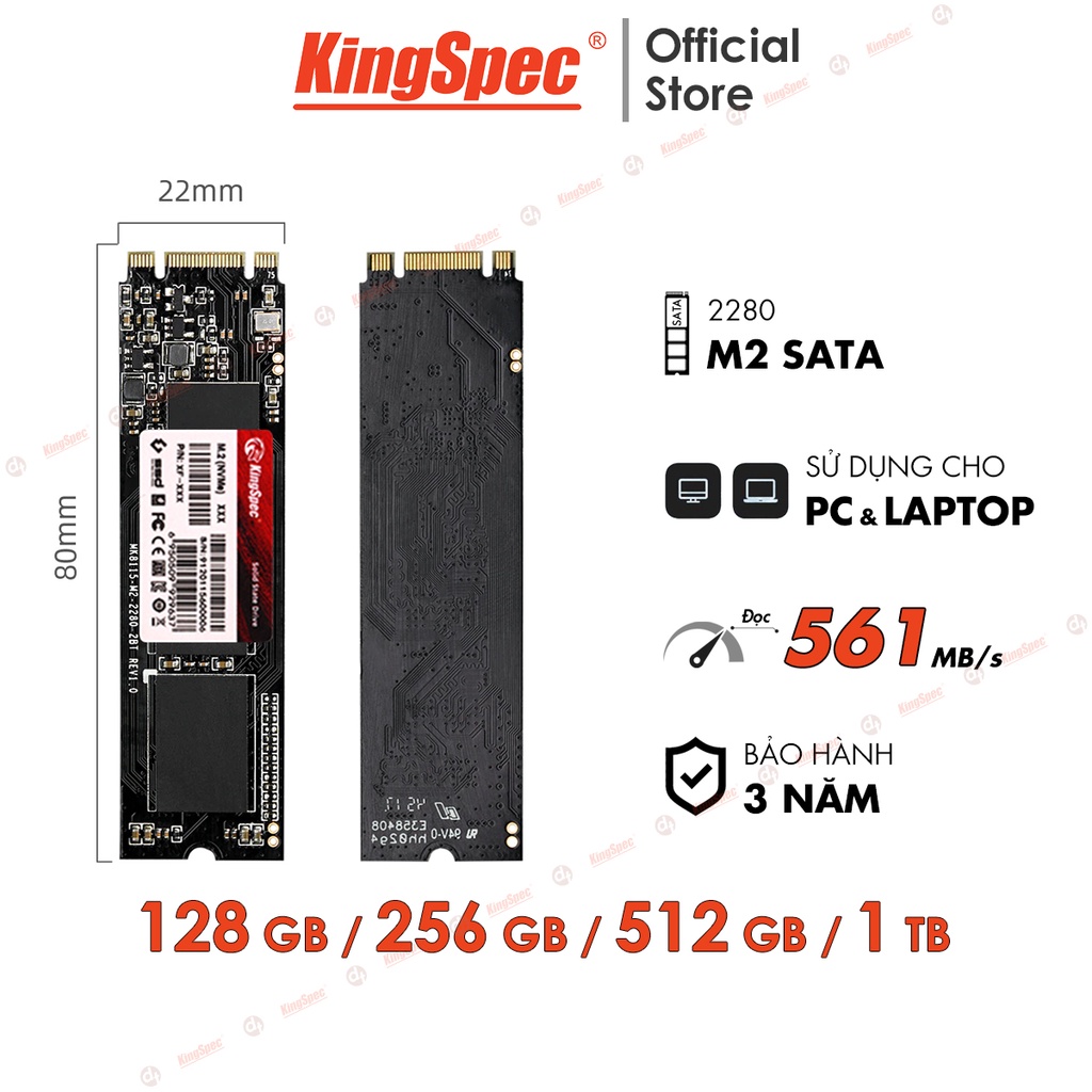 Ổ cứng SSD KingSpec M2 SATA | NT - Hàng Chính Hãng | Shopee Việt Nam