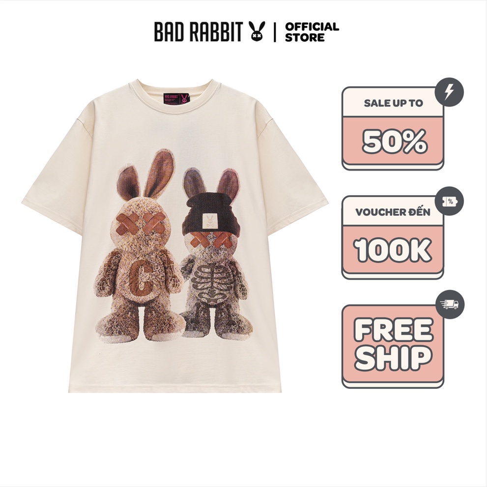 Áo Thun Unisex Bad Rabbit COUPLE TEDDY 100% Cotton - Local Brand Chính ...