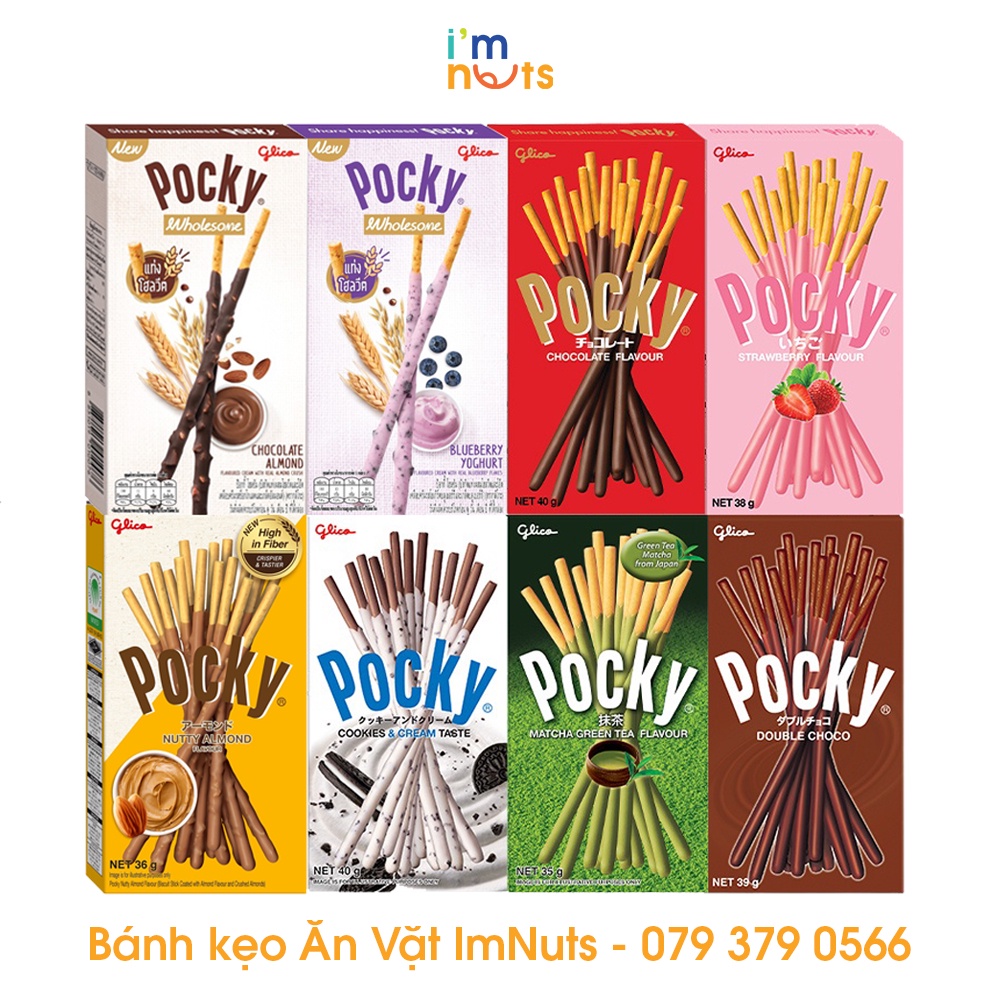 Bánh que Pocky Glico Thái Lan nhiều vị hộp 40g - MixASale