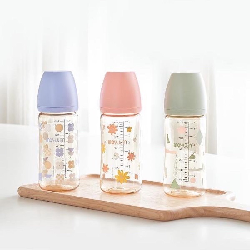 Bình sữa Moyuum Tím - Moyum Clover nội địa Hàn Chính Hãng phiên bản hoa ...