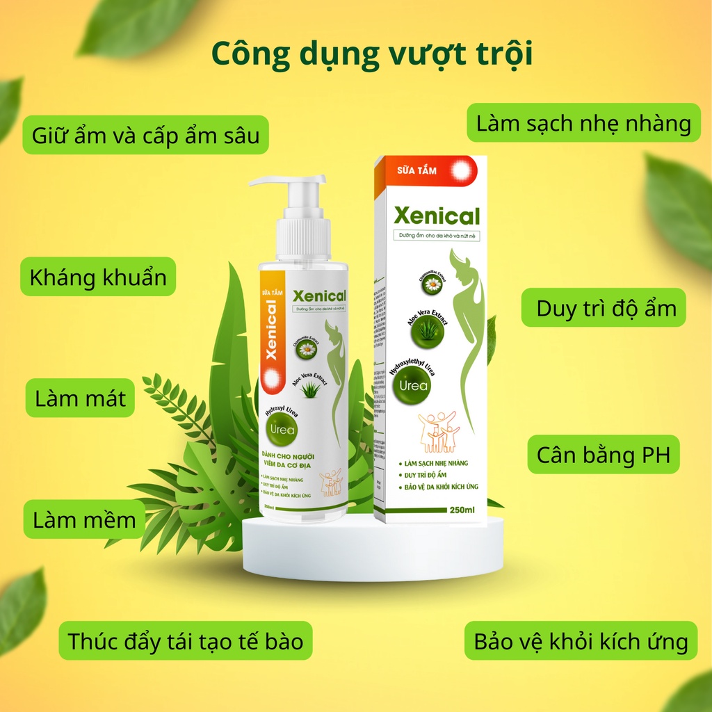 Mua Sữa tắm Xenical 250ml hỗ trợ dành cho người bị vảy nến, khô da, á ...
