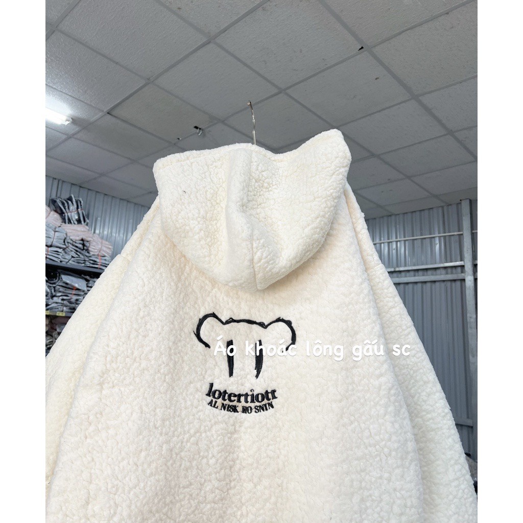 Mua Áo Khoác Lông Cừu Thêu Logo Form To Dáng Unisex , Khoác Nam Nữ, Áo ...