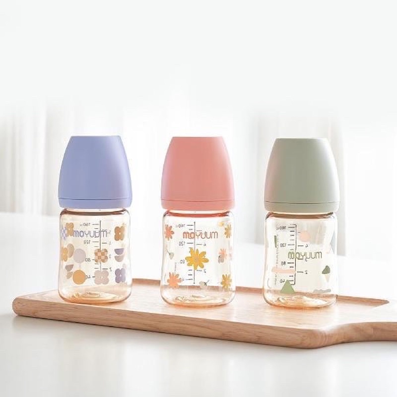 Bình sữa Moyuum Tím - Moyum Clover nội địa Hàn Chính Hãng phiên bản hoa ...