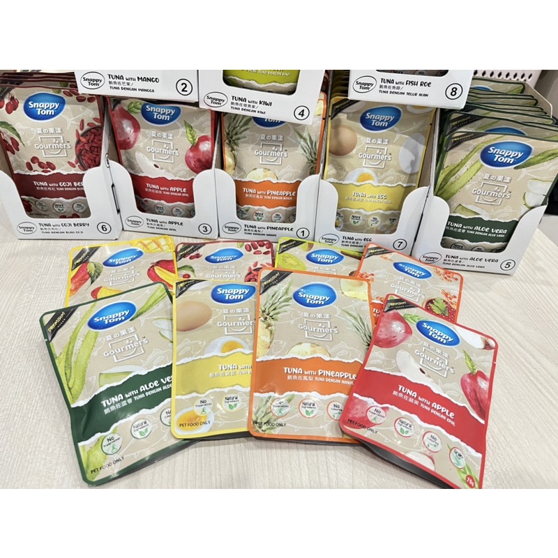 [Hoả Tốc ] Pate trái cây Snappy Tom gói 70g, pate trái cây cho mèo ...